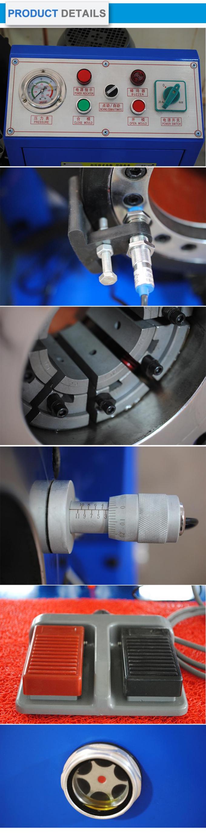 Large Range Brake Hose Crimping Machine 6-51mm Hydraulic Pipe Crimping ...