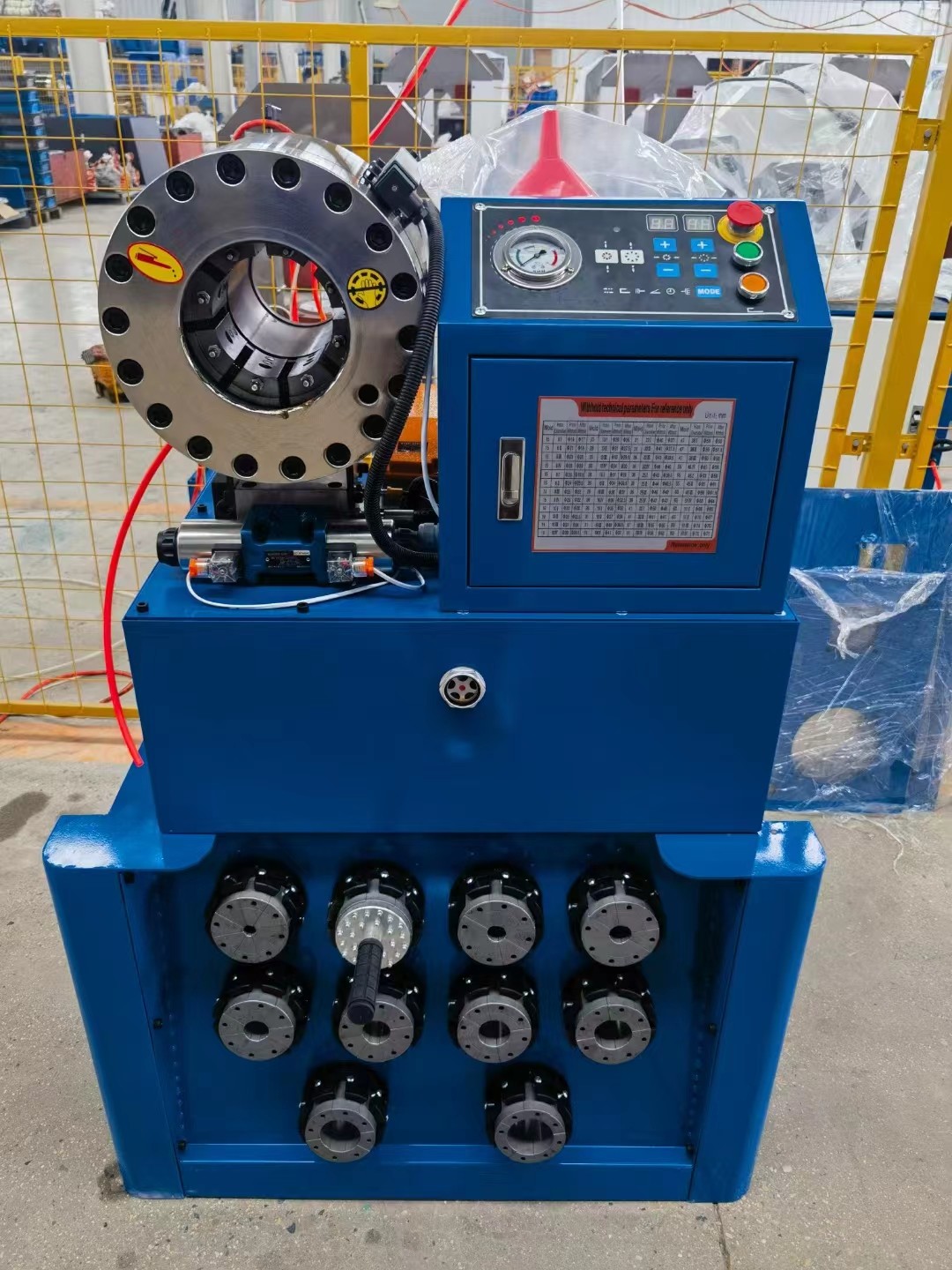 Manual Portable Hydraulic Hose Crimping Machine 6-38mm Hose Swager