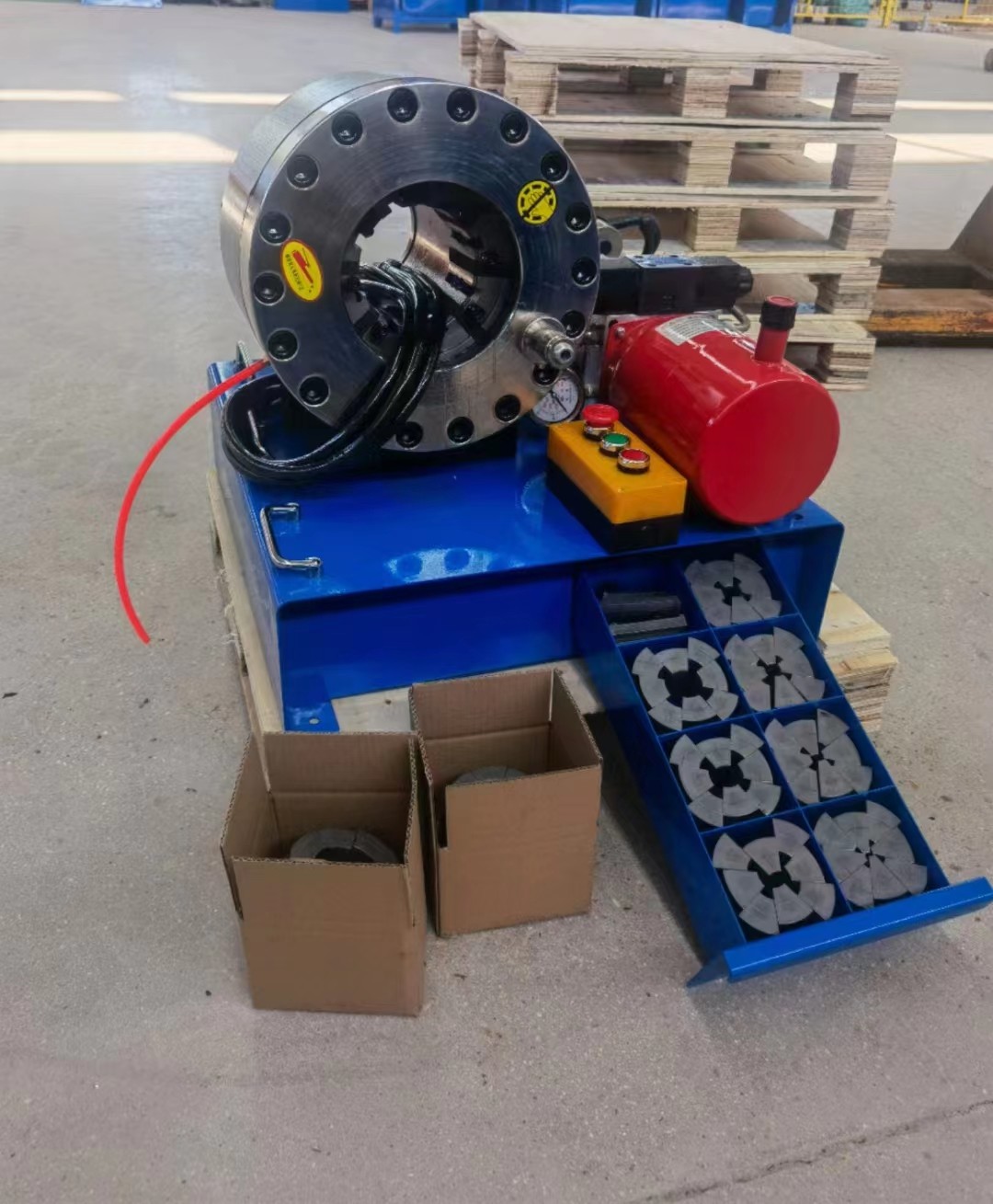 12v 24v Hydraulic Line Crimping Machine 4 Layers AC Hose Crimper High ...