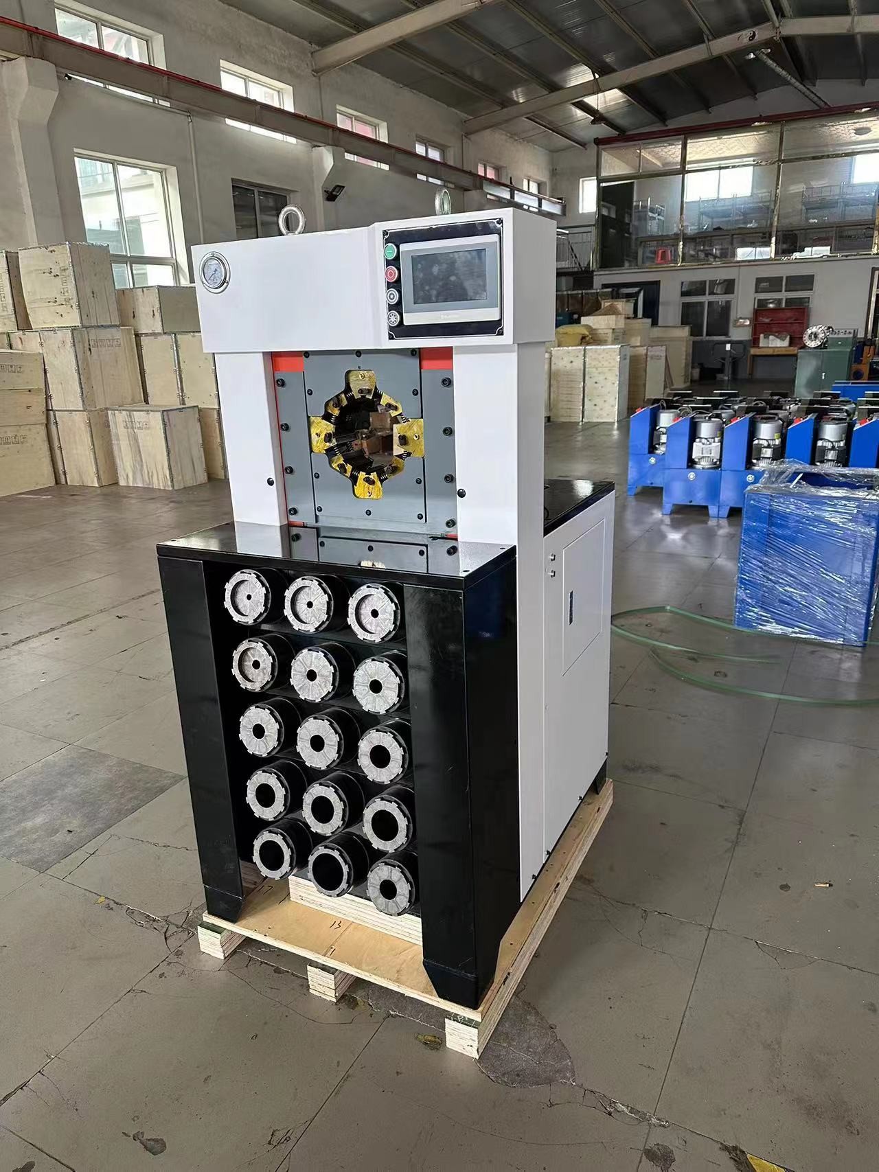 3 inch High Pressure Hose Crimping Machine Force Super Thin 1500T 220V ...