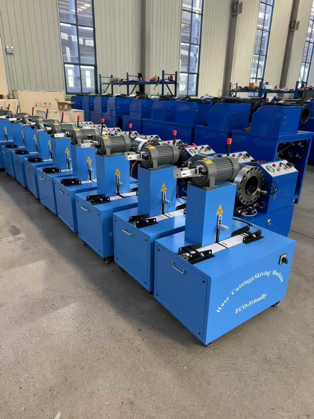 Blue Color 2 Functions Electric 2 Inch 6 Layers Hose Cutting And ...