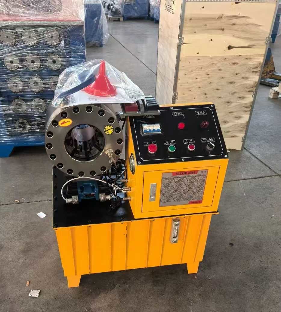 220v-415v Yellow 6-51mm BIG POWERFUL HOSE CRIMPING MACHINE Hydraulic ...