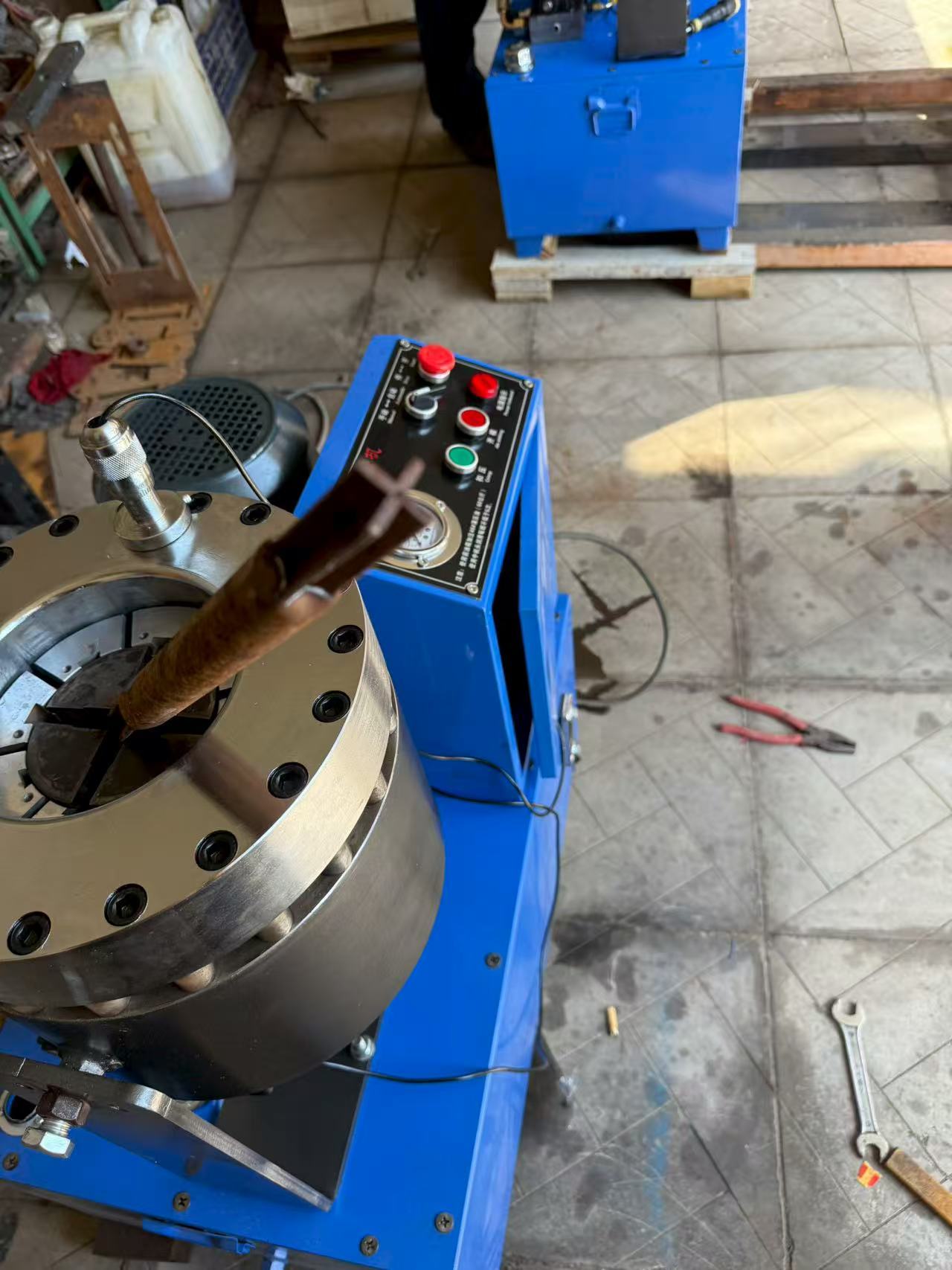 Electric Pipe Crimping Machine for 3-Inch Steel & Galvanized Pipes